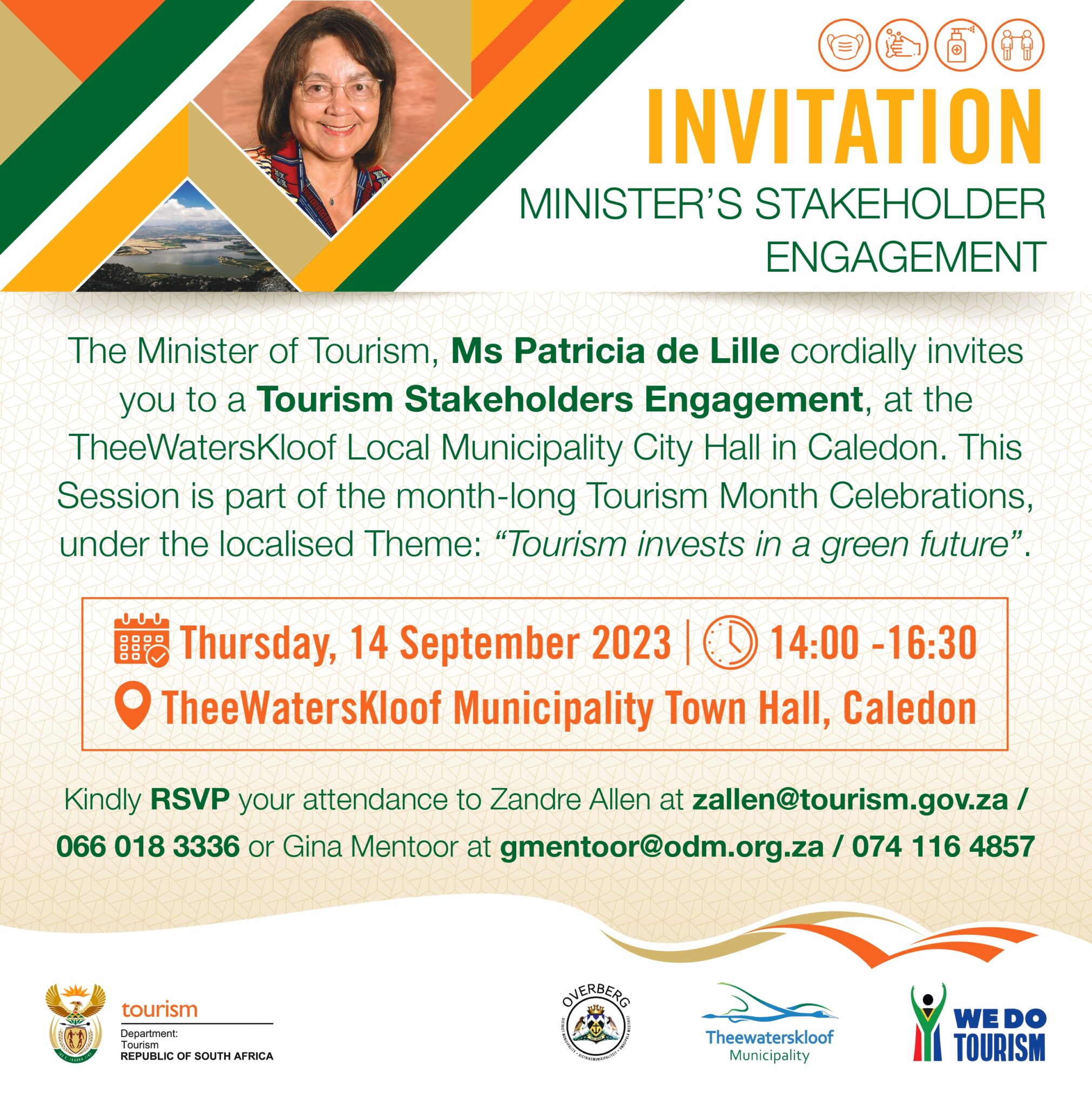 INVITATION: MINISTER PATRICIA DE LILLE: TOURISM STAKEHOLDER ENGAGEMENT ...