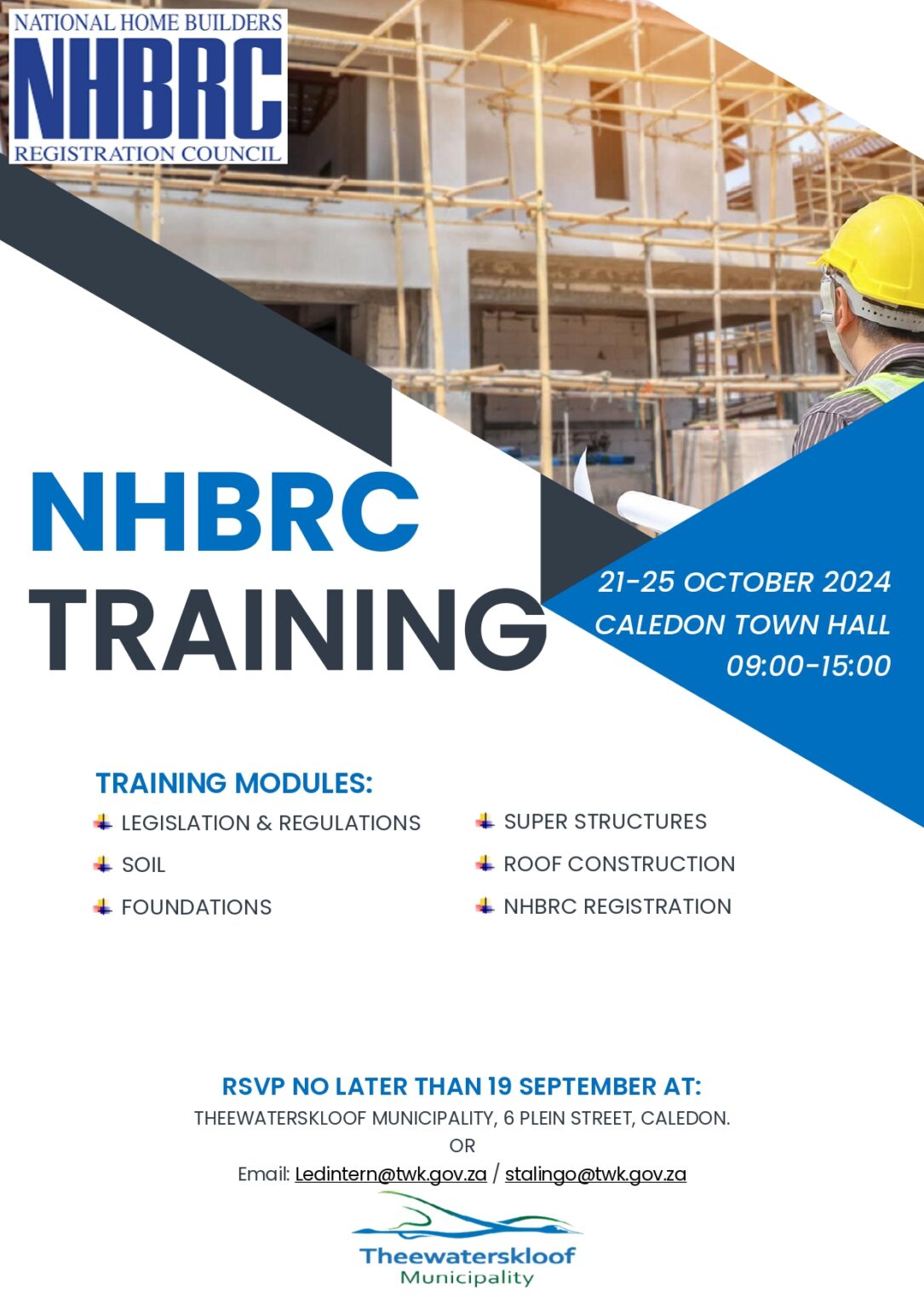 NHBRC TRAINING | Theewaterskloof Municipality